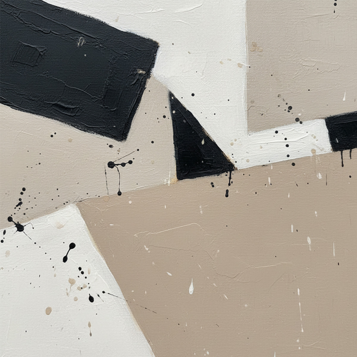 Muted Form 1 Abstract Wall Art | Modern Geometric Decor